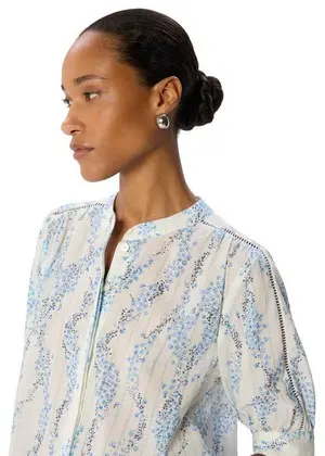 Whistles Ditsy Stem Textured Shirt