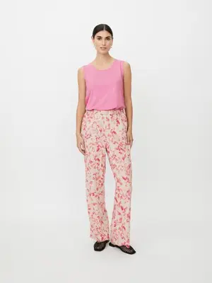 MASAI COPENHAGEN Floral Print Linen-blend Trousers