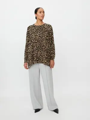 MASAI COPENHAGEN Leopard Print Longline Jumper