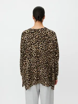 MASAI COPENHAGEN Leopard Print Longline Jumper