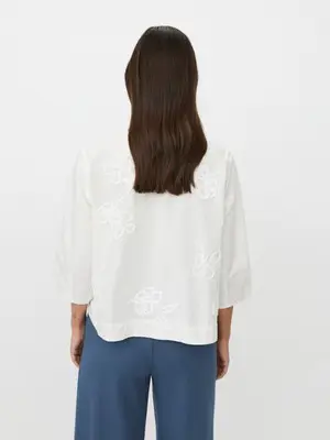 MASAI COPENHAGEN Embroidered Cotton Blouse