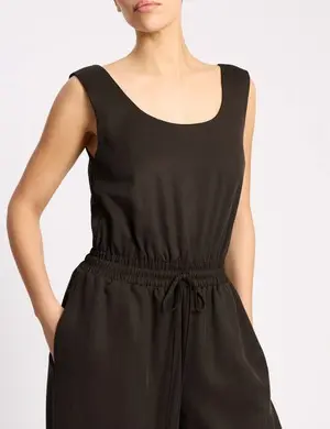 ALBARAY Tencel Balloon Leg Jumpsuit