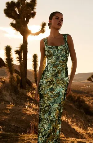 HELSI Iris Floral Sequin Gown
