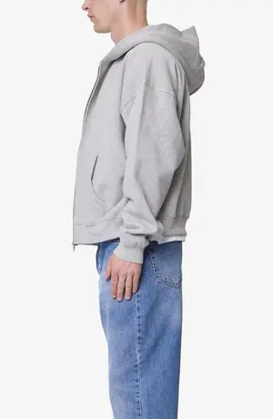 Mnml Heavyweight Basic Zip-up Cotton Hoodie