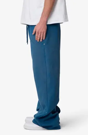 Mnml West Baggy Fit Double Knee Sweatpants - Blue