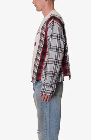 Mnml Mixed Flannel Cotton Cardigan