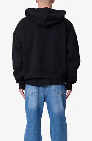 Mnml Heavy Basic Cotton Zip Front Hoodie