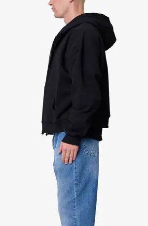 Mnml Heavy Basic Cotton Zip Front Hoodie