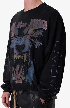 Mnml 994 Wolf Oversize Cotton Graphic T-shirt