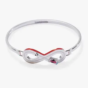 ALEX AND ANI Hot Wheels™ X Tension Bangle With Sculptural Figure-eight Design