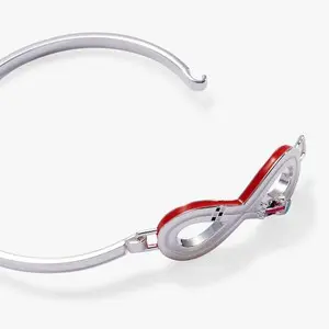 ALEX AND ANI Hot Wheels™ X Tension Bangle With Sculptural Figure-eight Design
