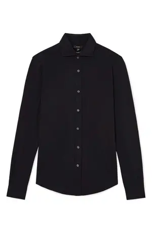 REISS Dasilva Regular Fit Cotton Button-up Shirt - Navy