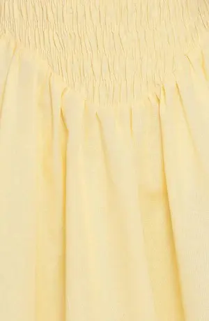PETAL & PUP Ziva Smocked Minidress - Yellow