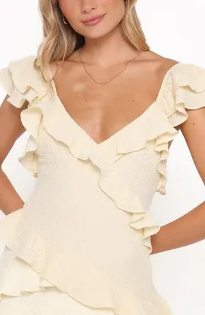 PETAL & PUP Allery Ruffle Minidress