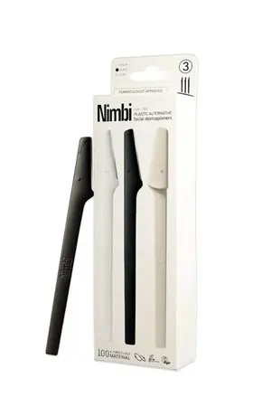 NIMBI Skin Renewal Facial Dermaplaners3ct - Slate/chalk/clay