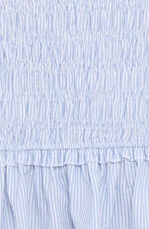 PETAL & PUP Kiki Stripe Smocked Minidress