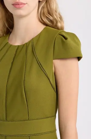 Anne Klein Cap Sleeve Sheath Dress - Ivy