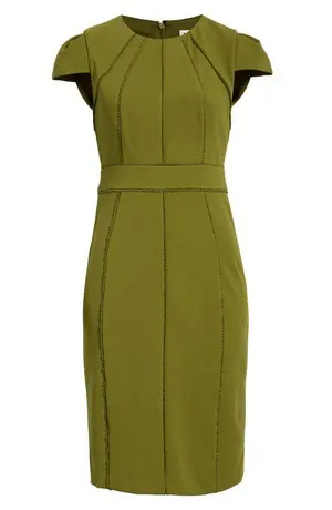 Anne Klein Cap Sleeve Sheath Dress - Ivy