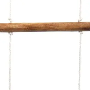 FORESIDE HOME AND GARDEN Macramé Hanging Blanket Ladder