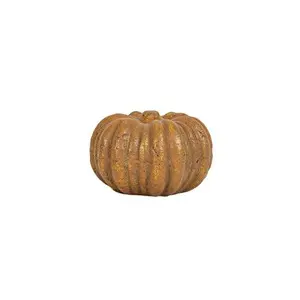 FORESIDE HOME AND GARDEN Terracotta Decorative Pumpkin - Orange