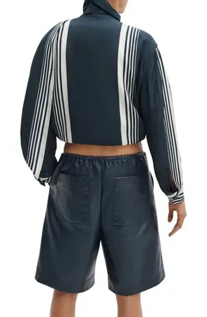 Rag & Bone Claire Faux Leather Relaxed Fit Shorts