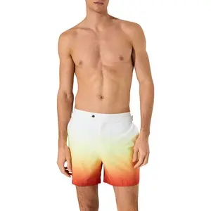 REISS Amore Ombré Side Adjuster Swim Trunks - Orange