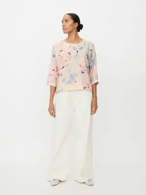 MASAI COPENHAGEN Floral Print Relaxed Fit Blouse