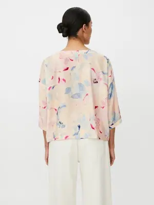 MASAI COPENHAGEN Floral Print Relaxed Fit Blouse