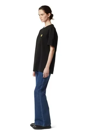 Mcm Logo Plate T-shirt In Organic Cotton