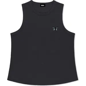 DALIX Butterfly Cotton Jersey Tank Ink Blue