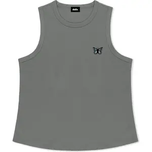 DALIX Butterfly Cotton Jersey Tank Shadow