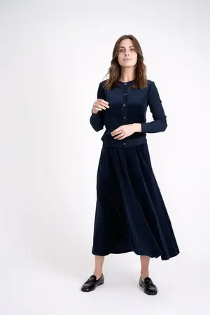 5 STARS Cotton Velour Cardigan