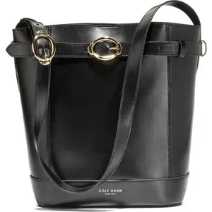 Cole Haan Alexandria Leather Bucket Bag - Black