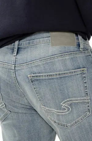 SILVER JEANS CO. Eddie Athletic Fit Tapered Jeans