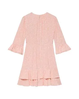 Mint Velvet Floral Print Ruffled Mini Dress