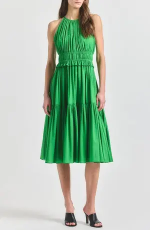 Derek Lam 10 Crosby Sloane Sleeveless A-line Dress - Online Lime