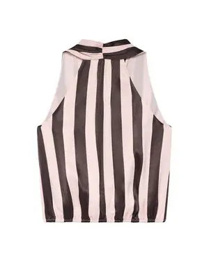 Mint Velvet Striped Halter Neck Wrap Top