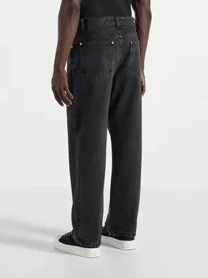 Manière De Voir Relaxed Fit Faded Wash Denim