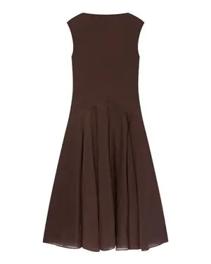 Mint Velvet Sleeveless Midi Dress With Slash Neckline