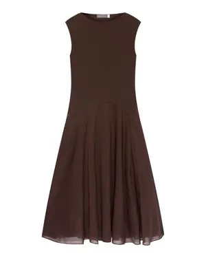 Mint Velvet Sleeveless Midi Dress With Slash Neckline