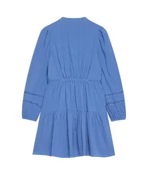 Mint Velvet Cotton Cheesecloth Mini Dress