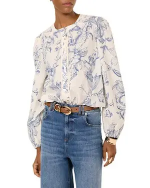 Mint Velvet Cotton Floral Print Blouse