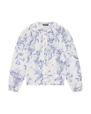Mint Velvet Cotton Floral Print Blouse