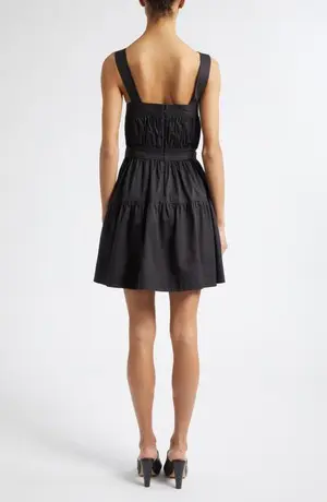 Derek Lam 10 Crosby Ivana Tiered Belted Minidress