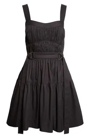 Derek Lam 10 Crosby Ivana Tiered Belted Minidress