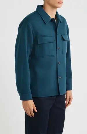 Theory Clyfford Wool & Cashmere Shirt Jacket