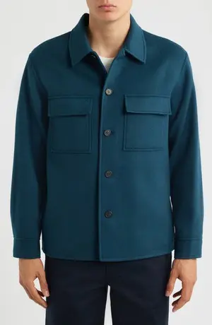 Theory Clyfford Wool & Cashmere Shirt Jacket