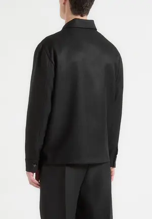 Manière De Voir Valentin Tailored Overshirt - Black