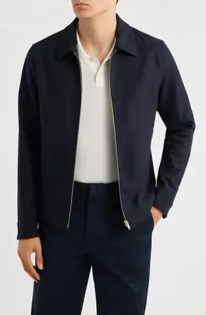 Theory Wyatt Wool Blend Bomber Jacket