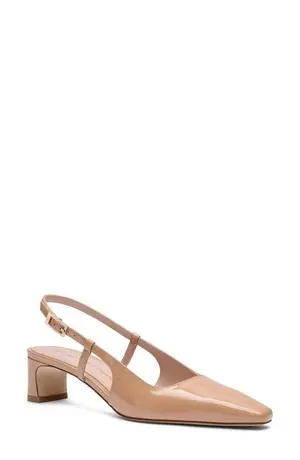 STUART WEITZMAN Slingback Pumps - Adobe